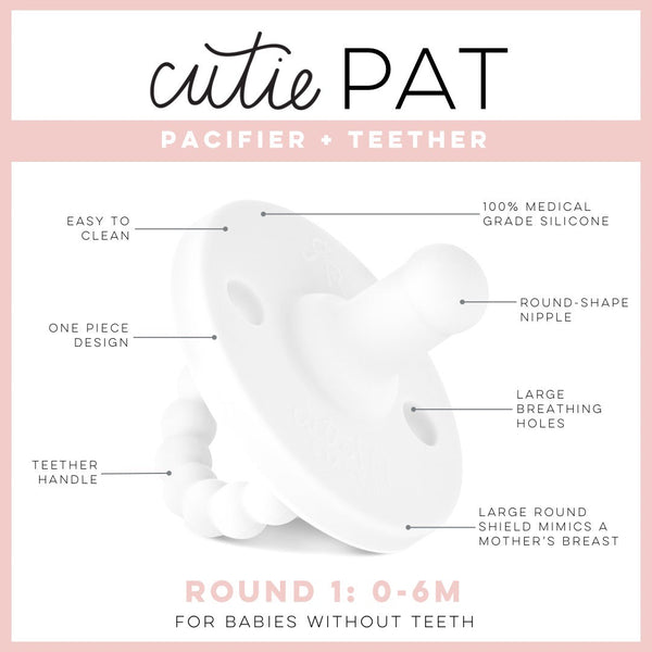 Cutie PATs - Silicone Pacifier & Teether In One – Ryan And Rose