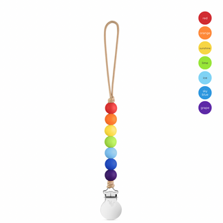 Georgia Cutie Clip - Beaded Teething Pacifier Clip – Ryan And Rose