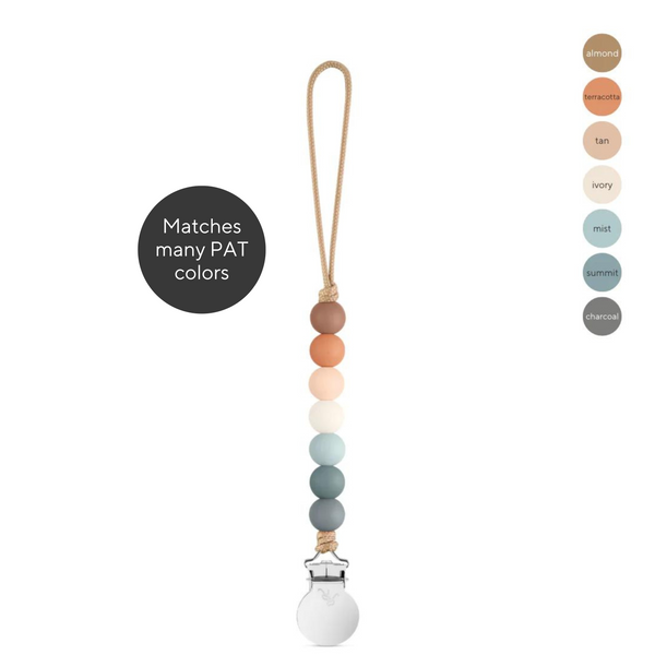 Georgia Cutie Clip - Beaded Teething Pacifier Clip – Ryan And Rose