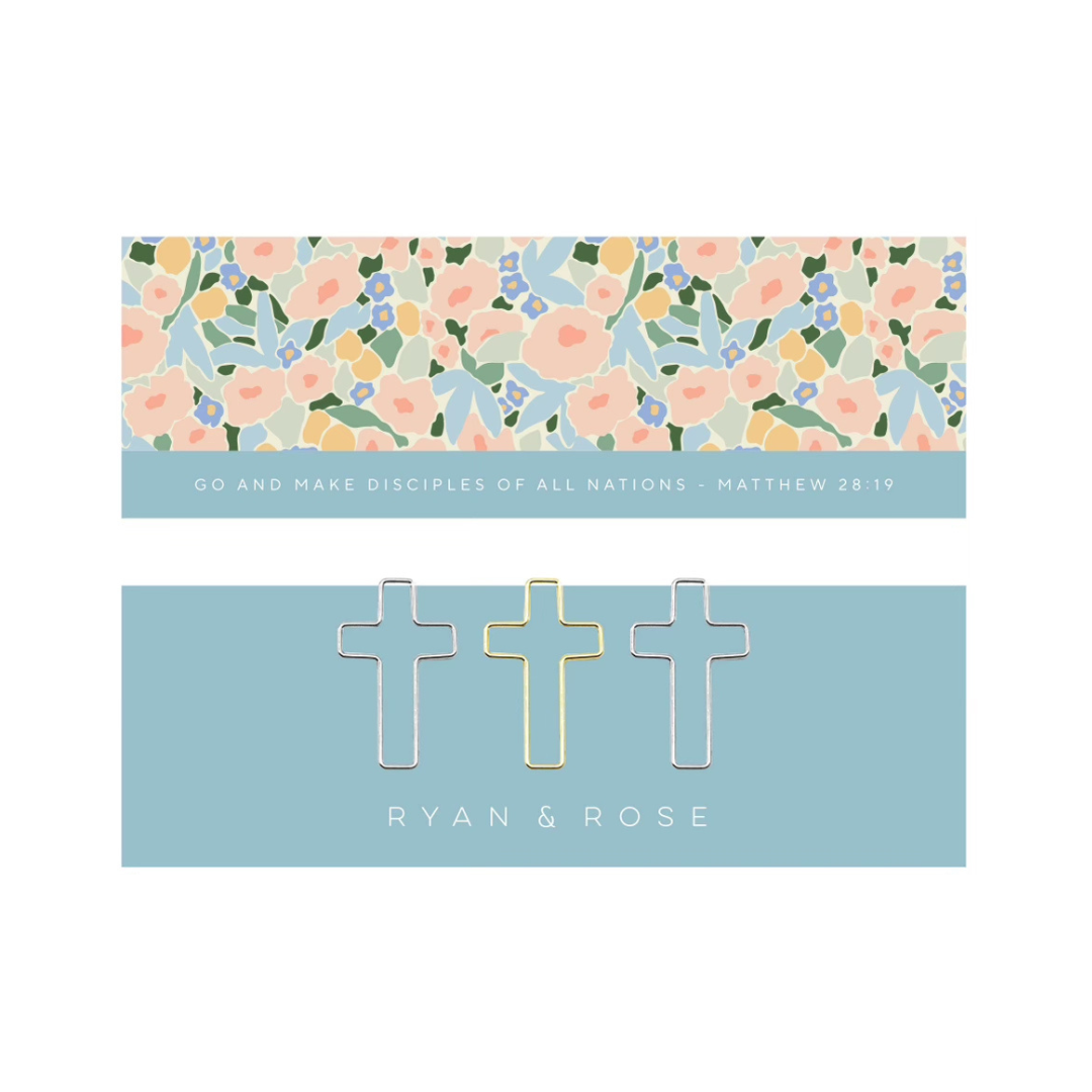Bookmark + Cross Paper Clips – Ryan And Rose