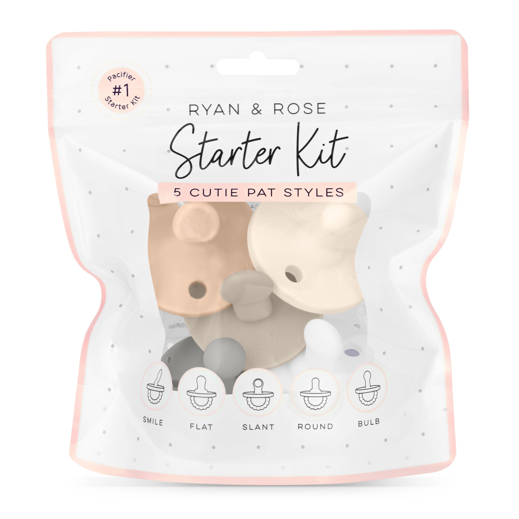 Cutie PAT Kit - Silicone Pacifier & Teether In One – Ryan And Rose